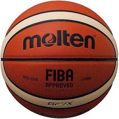 კალათბურთის ბურთი Molten Bgf7x X Fiba შეჯიბრის სინთ ტყავი ზომა 7