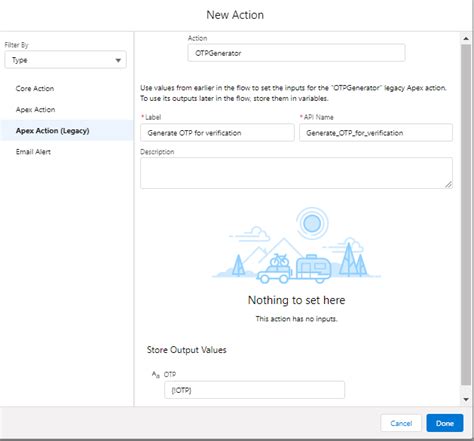 send otp using flows