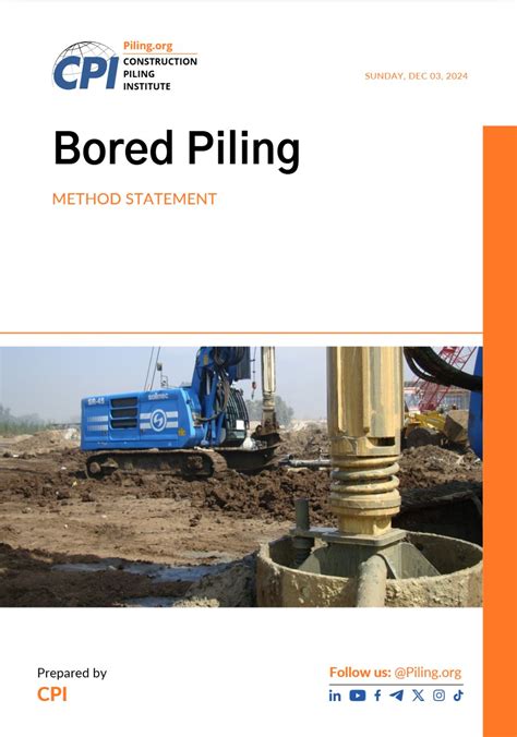 Follow Us And Comment Interested To Receive This Method Statement