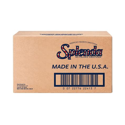Splenda Zero Calorie Sweetener 2000 Count Packets