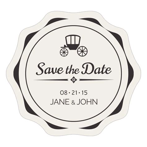 Save The Date Vintage Label Png And Svg Design For T Shirts