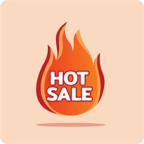 Hot Sale Price Labels Template Designs With Flame 21888829 Vector Art