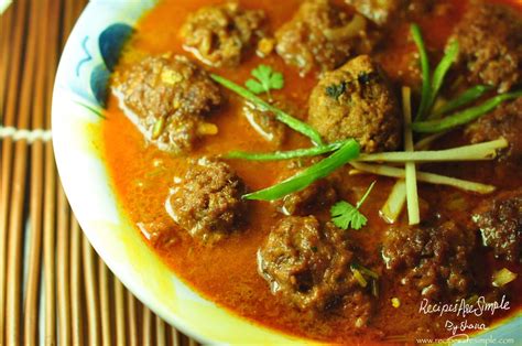 Kofta Meatball Curry Simple Delicious Recipes R Simple