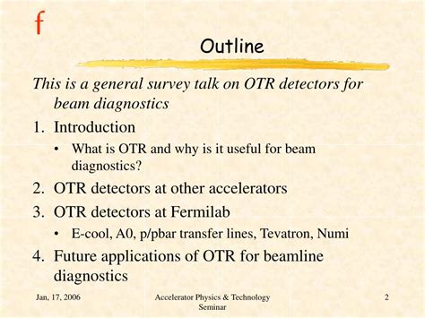 Ppt Optical Transition Radiation Otr Detectors For Beam Diagnostics Powerpoint Presentation
