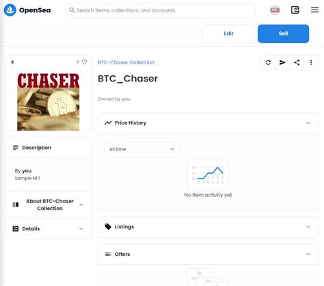 How To Sell An Nft On Opensea In 7 Simple Steps Bitcoinchaser