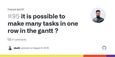It Is Possible To Make Many Tasks In One Row In The Gantt · Issue 95