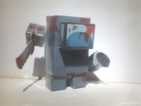 Grayfnf Vs Impostor Mod Pixel Papercraft