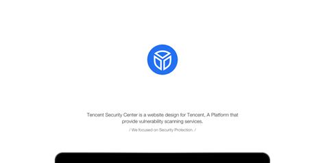 Tencent Security Center 腾讯御安全漏洞平台 On Behance
