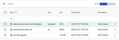 setup and manage zerotier with qbee documentation