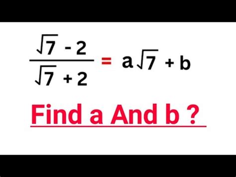 Can You Find The Value Of A And B YouTube