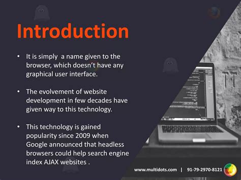 Introduction To Headless Browsers Ppt