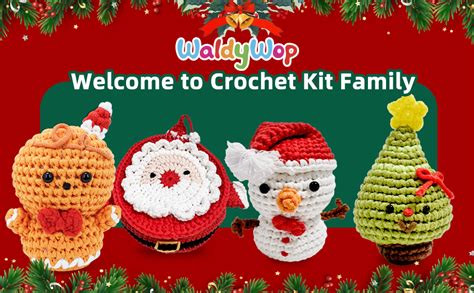 Waldywop Christmas Crochet Kit For Beginners Wobbles