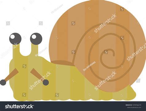 Illustration Material Simple Cute Snail Stock Vector Royalty Free 1978766279 Shutterstock
