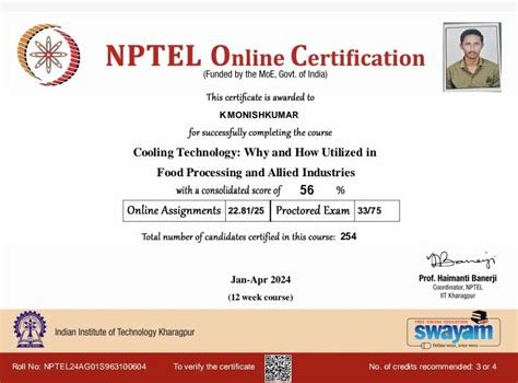 Monish Kumar On Linkedin Successfully Completed The Nptel Course