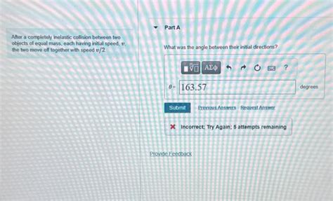 Solved After A Completely Inelastic Collision Between Two