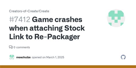 Game Crashes When Attaching Stock Link To Re Packager · Issue 7412