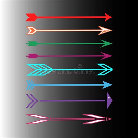 Colorful Arrows Collection Directional Pointer Symbols Vibrant Arrow Vector Set Guide Element