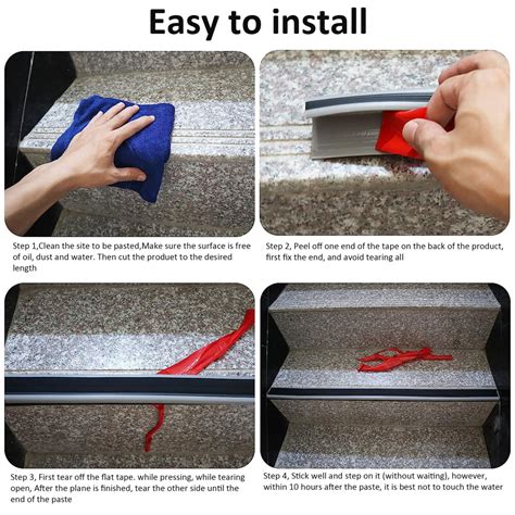 30m L Shape Vinyl Stair Self Adhesive Edge Strips Corner And Edge Guards
