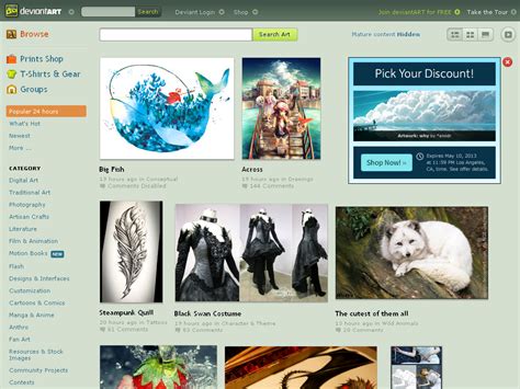 Deviantart Discover The Largest Online Art Gallery And Community