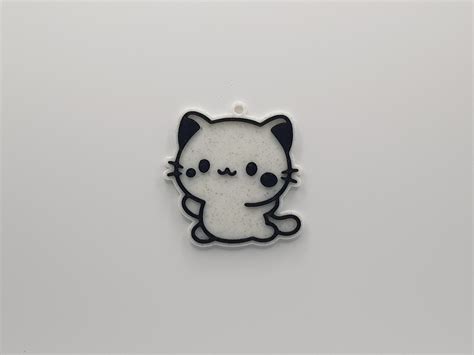 Cute Cat Keychain By Fc2m3d Download Free Stl Model