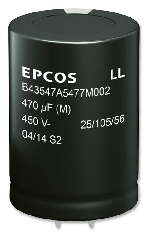 B A M Epcos Electrolytic Capacitor Snap In B Series