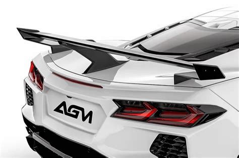 2020 2023 Corvette C8 Agm Carbon Fiber Hyper Gt Rear Spoiler