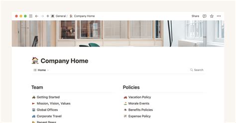 Top Company Intranet Templates From Notion Notion Marketplace