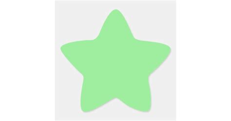 Light Green Star Sticker Zazzle