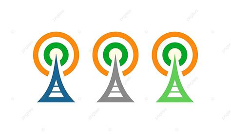 Radio Towers In Ireland Irish Orange Communication Vector Irish
