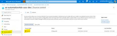 How To Deploy An Azure Automation Account Set Up Source Control Link