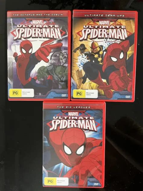 Ultimate Spider Man Animated Collection Dvd Lot Set Marvel Comic