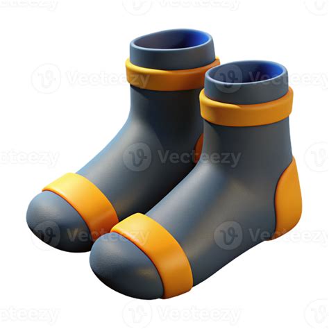 3d Render Cartoon Socks Blue And Orange 54047801 Png