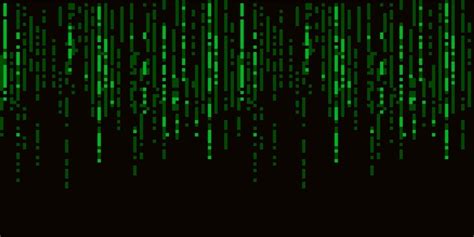 Premium Vector Background In A Matrix Style Falling Random Numbers