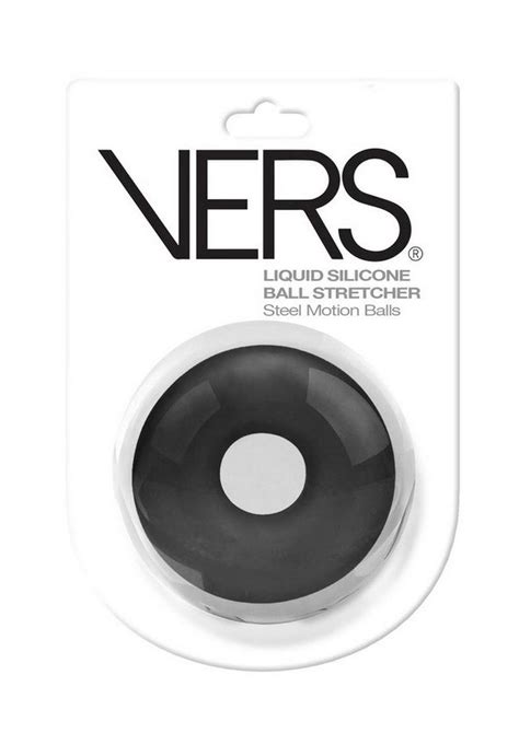 Vers Liquid Silicone Ball Stretcher Steel Motion Balls Black From
