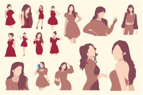 Boho Girls Vector Set Graphic By Alit Design · Creative Fabrica