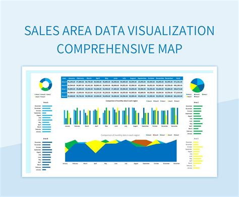 Sales Area Data Visualization Comprehensive Map Excel Template And