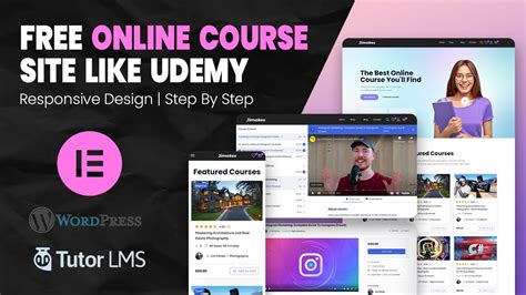 How to Create Online Course, LMS, Educational Website 2024 (using ...