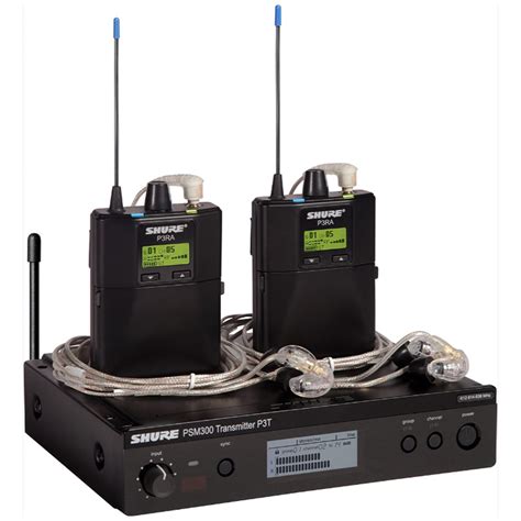 Shure Psm 300 Twin Pack Pro Wireless In Ear Monitor Iem System With Se