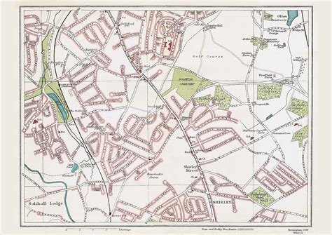 Birmingham In 1939 Series Shirley North Solihull Cemetery Yardle