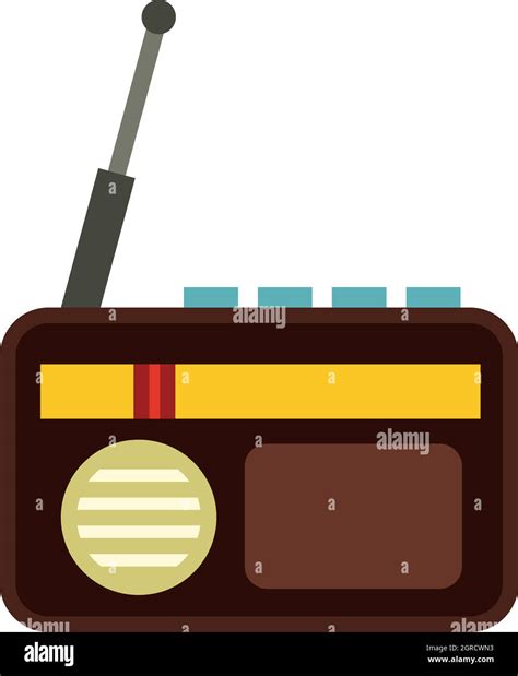 Retro Radio Icon Flat Style Stock Vector Image And Art Alamy