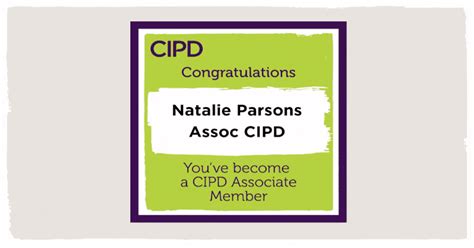 Natalie Parsons Assoc Cipd On Linkedin Congratulations Natalie