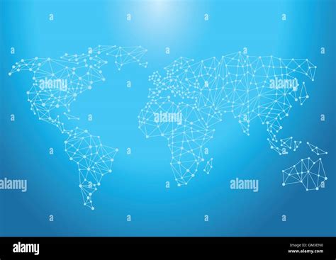 Digital Network Blue Stock Vector Images Alamy