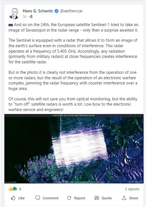 Military Analysis Sentinel 1
