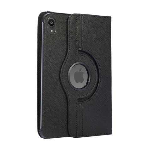 Läderfodral Med Ställ Ipad Mini 6 2021 Svart
