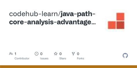 GitHub Codehub Learn Java Path Core Analysis Advantage Showcase