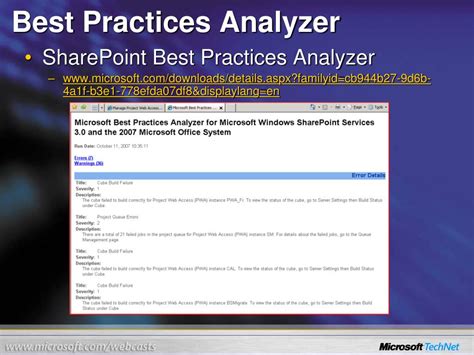 Ppt Microsoft Office Project Server 2007 Maintenance And Monitoring
