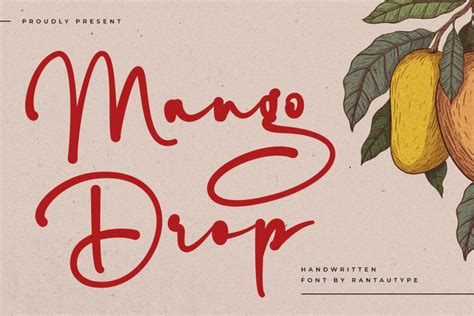 Mango Drop Font All Free Fonts