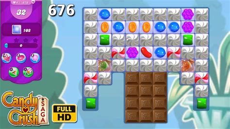 Candy Crush Saga Level 676 No Booster Full Hd Game Play Youtube
