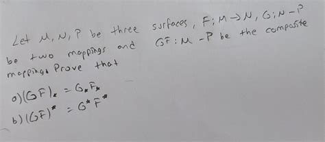 Solved Let μ N P be three surfaces F μN G NP be two Chegg