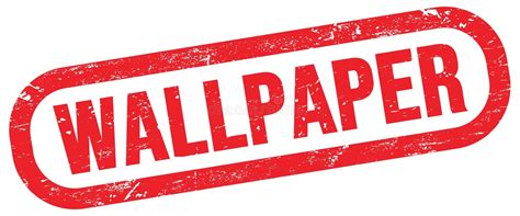 Wallpaper Text Written On Red Stamp Sign Stock Illustration